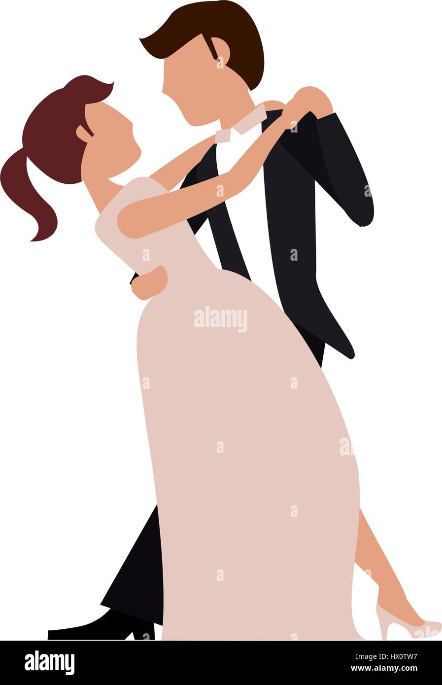 couple married dancing romance Stock Vector Image & Art - Alamy