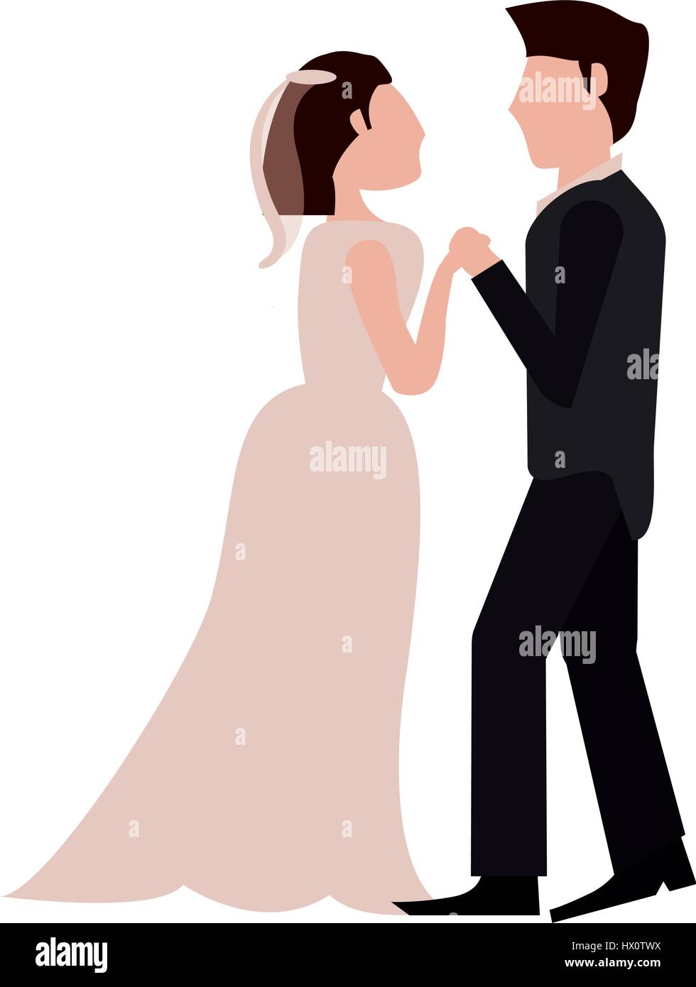 Bride groom holding ring Stock Vector Images - Alamy