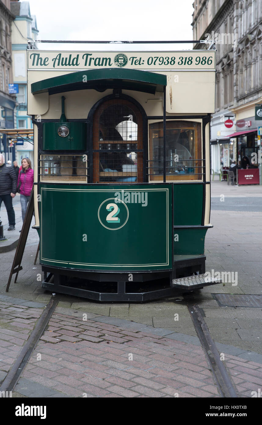 The Auld Tram in Dundee Scotland Stock Photo - Alamy