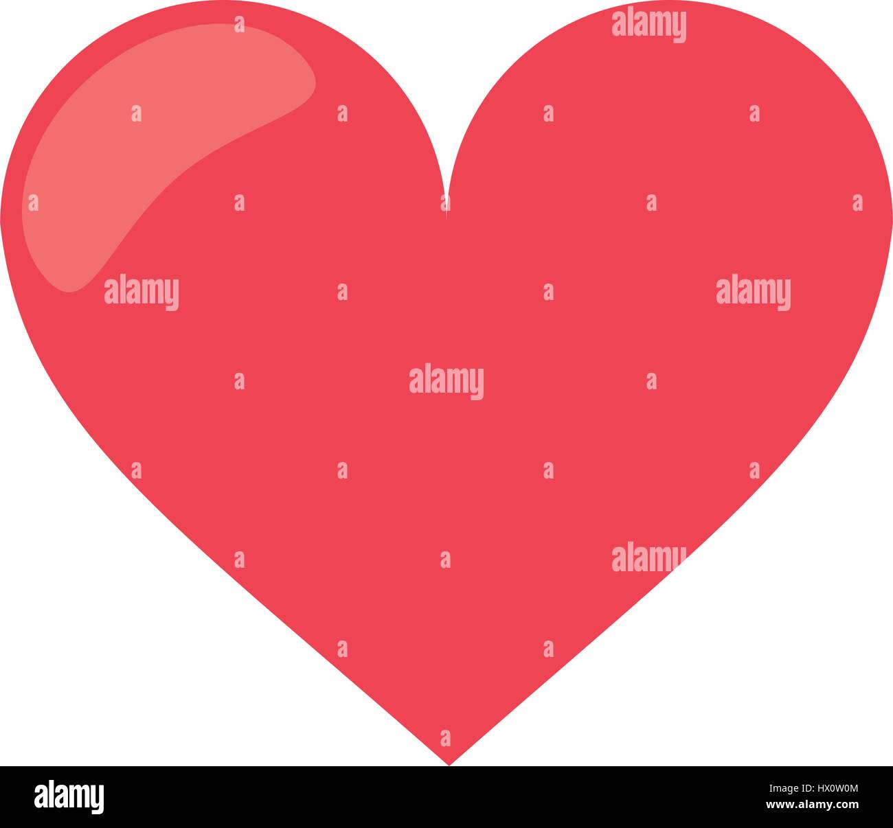 love heart romantic symbol Stock Vector Image & Art - Alamy