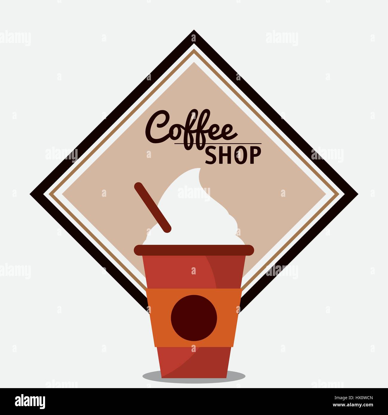 Delicious coffee ice drink Stock Vector Images - Alamy