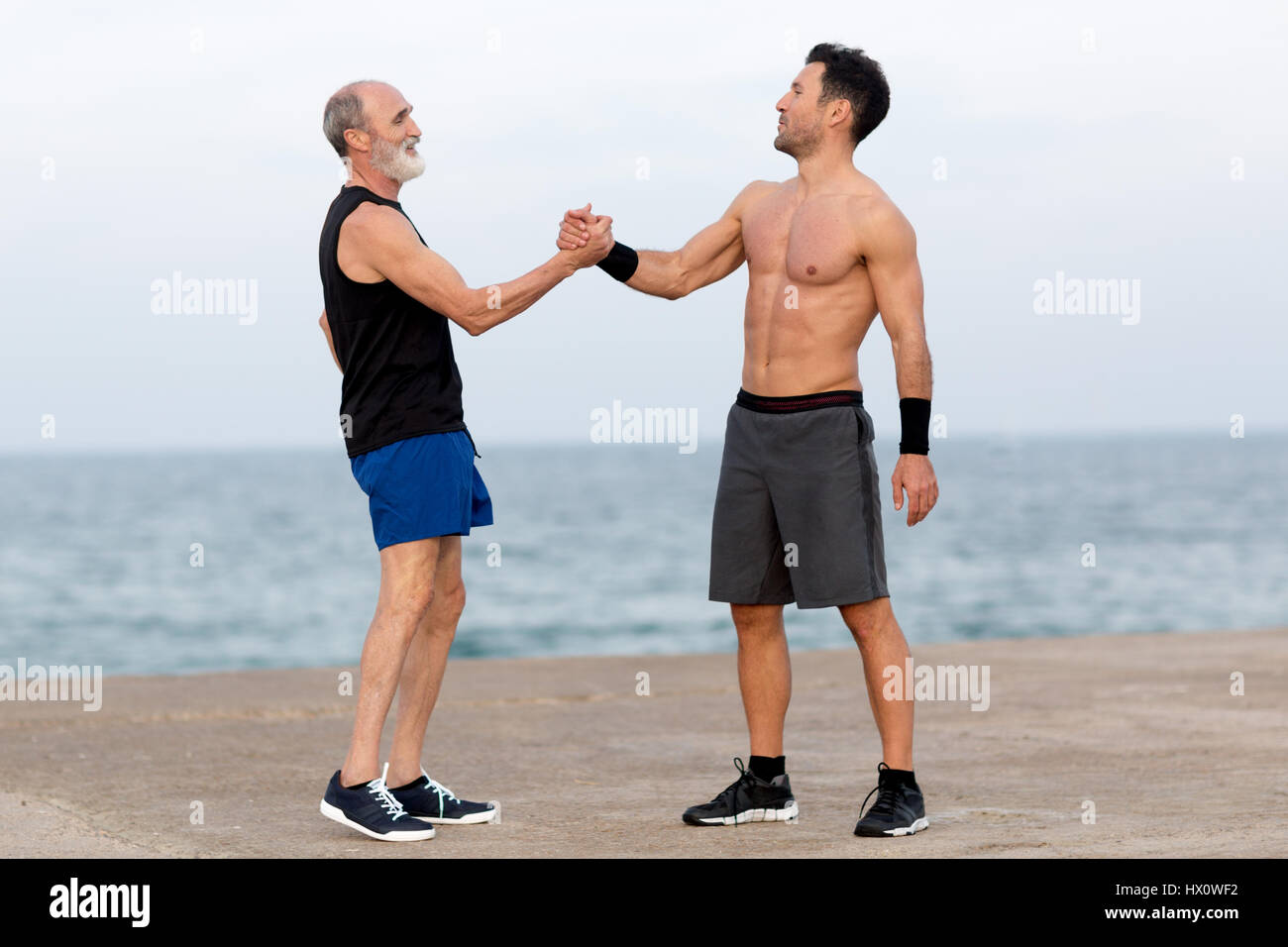 Personal trainer workout senior hi-res stock photography and images - Alamy