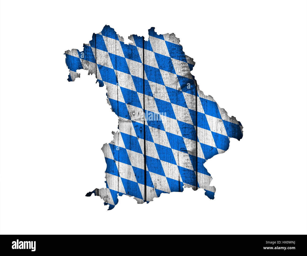 Vintage bavaria map Cut Out Stock Images & Pictures - Alamy
