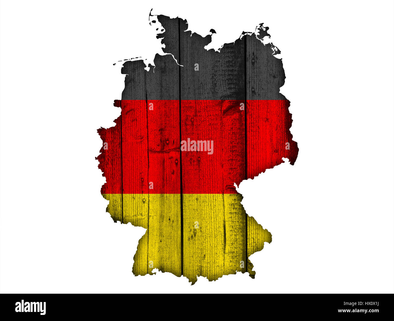 Textured map of Germany in nice colors Stock Photo - Alamy