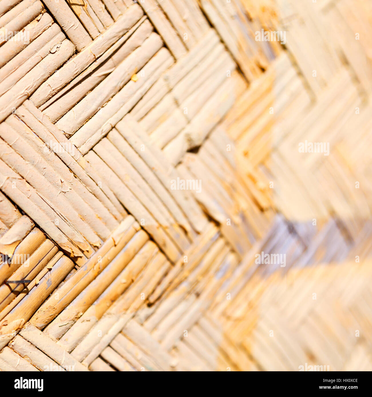 a wall build on wicker bamboo like abstract vintage surface Stock Photo ...