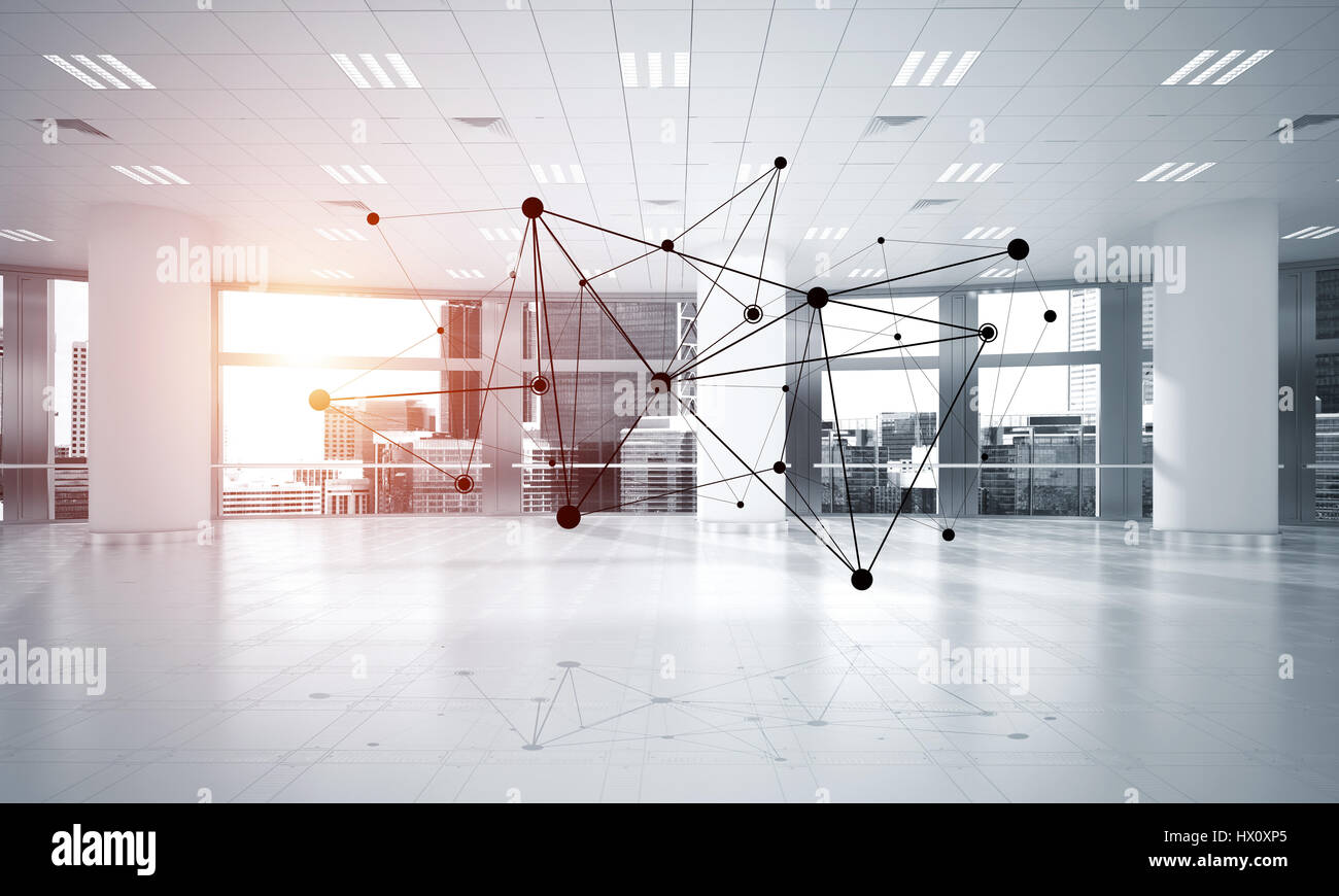 Networking and wireless connection as concept for effective modern ...