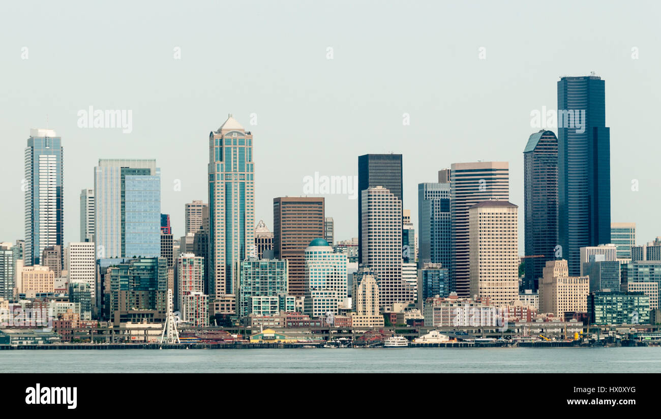 Seattle washington skyline horizontal hi-res stock photography and ...