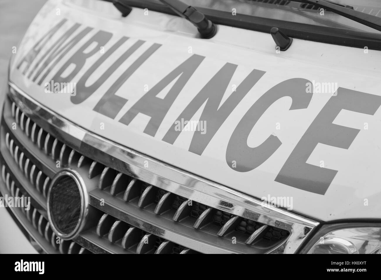in philippines old dirty bonnet of an ambulance concept of medical care ...