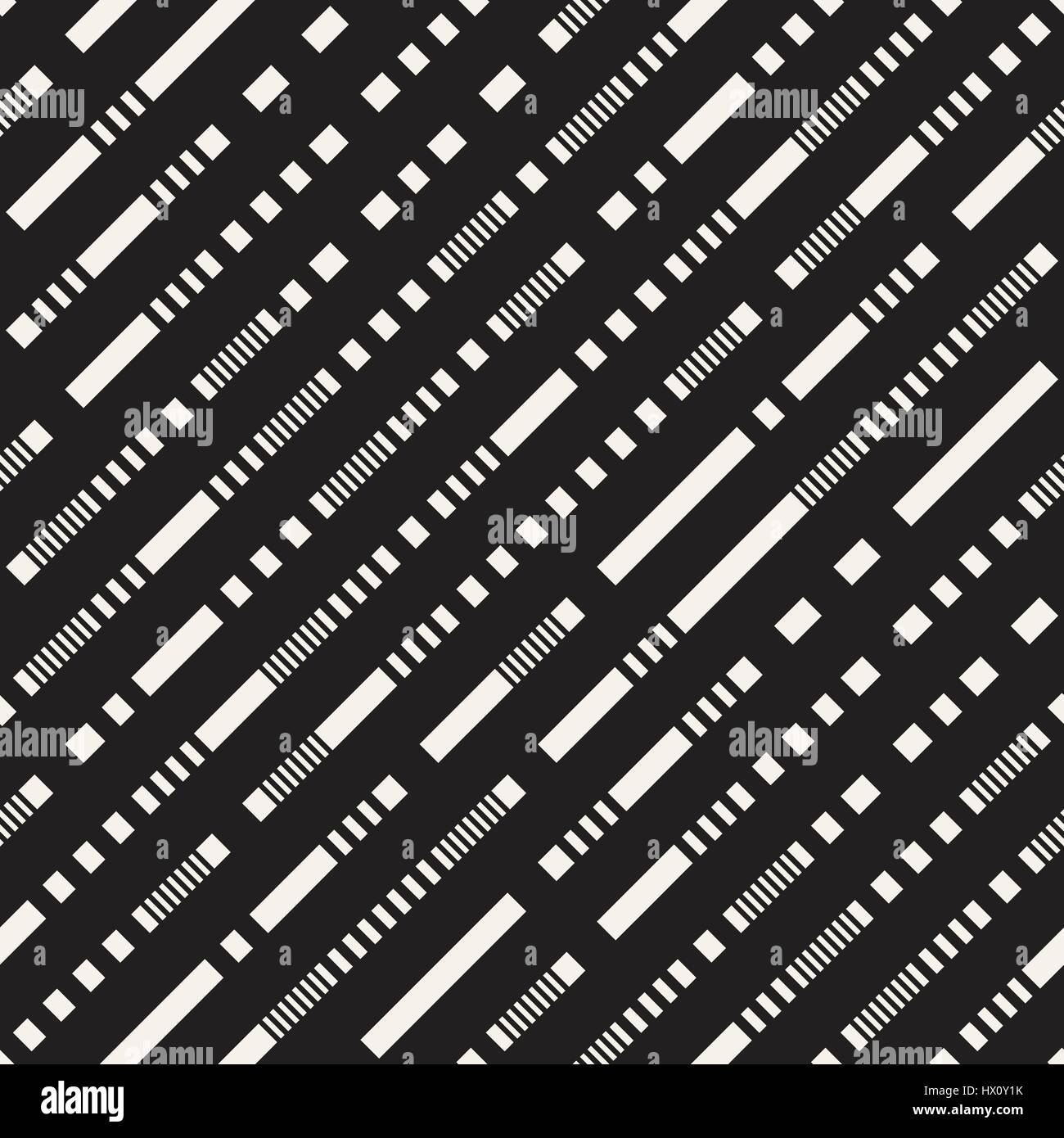 Black and White Irregular Dashed Lines Pattern. Abstract Vector ...