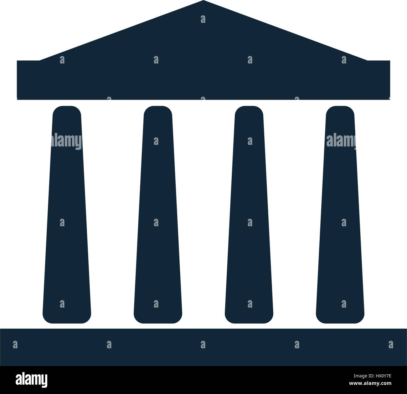 Museum icon illustrated on white background in vector Stock Vector ...