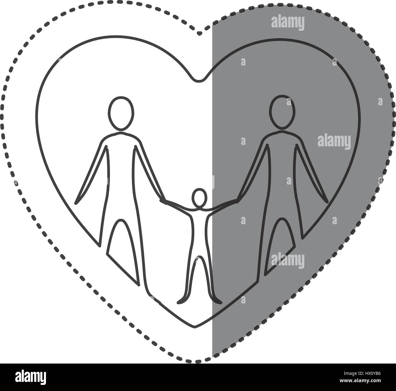 Father Child Son Drawing Heart High Resolution Stock Photography and ...