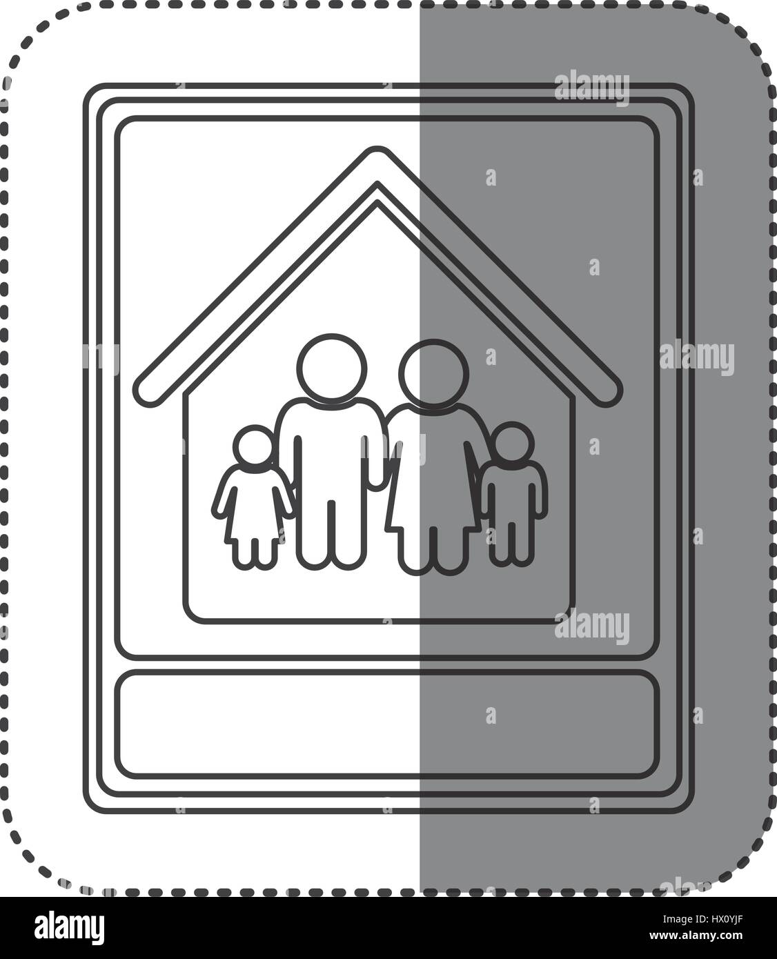 Father son portrait home Stock Vector Images - Alamy