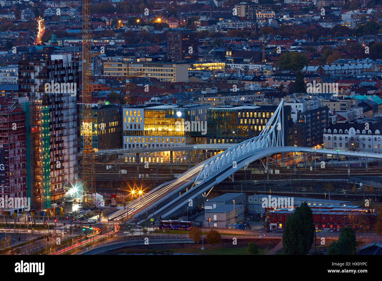 Akrobaten ('the acrobat') is a pedestrian bridge that stretches across ...