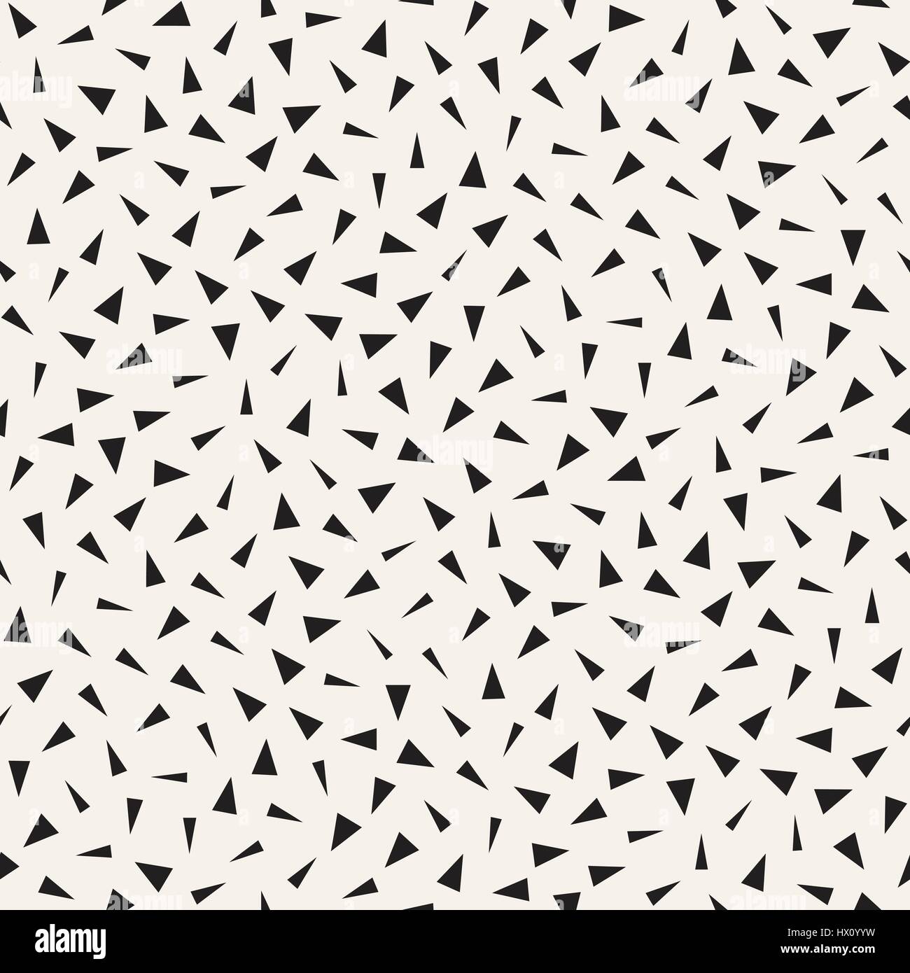 Trendy Texture With Scattered Geometric Shapes. Vector Seamless Pattern ...