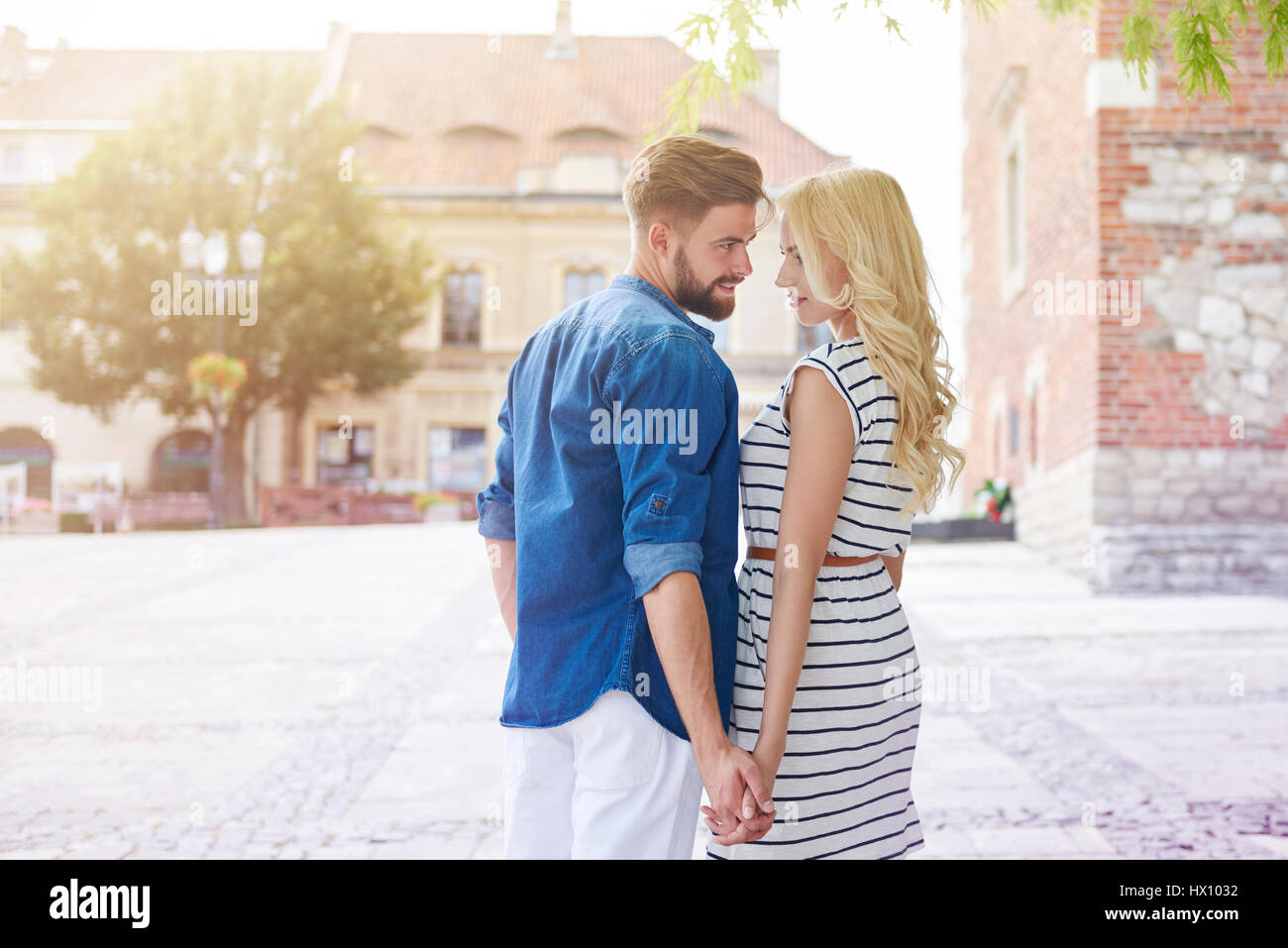 Romance between two young hi-res stock photography and images - Alamy