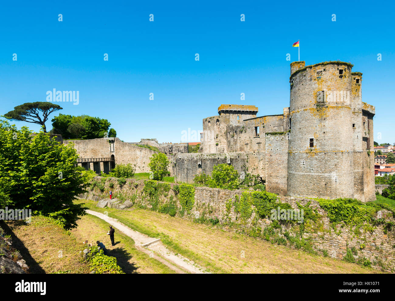 Clisson (north-western France): the castle Stock Photo - Alamy