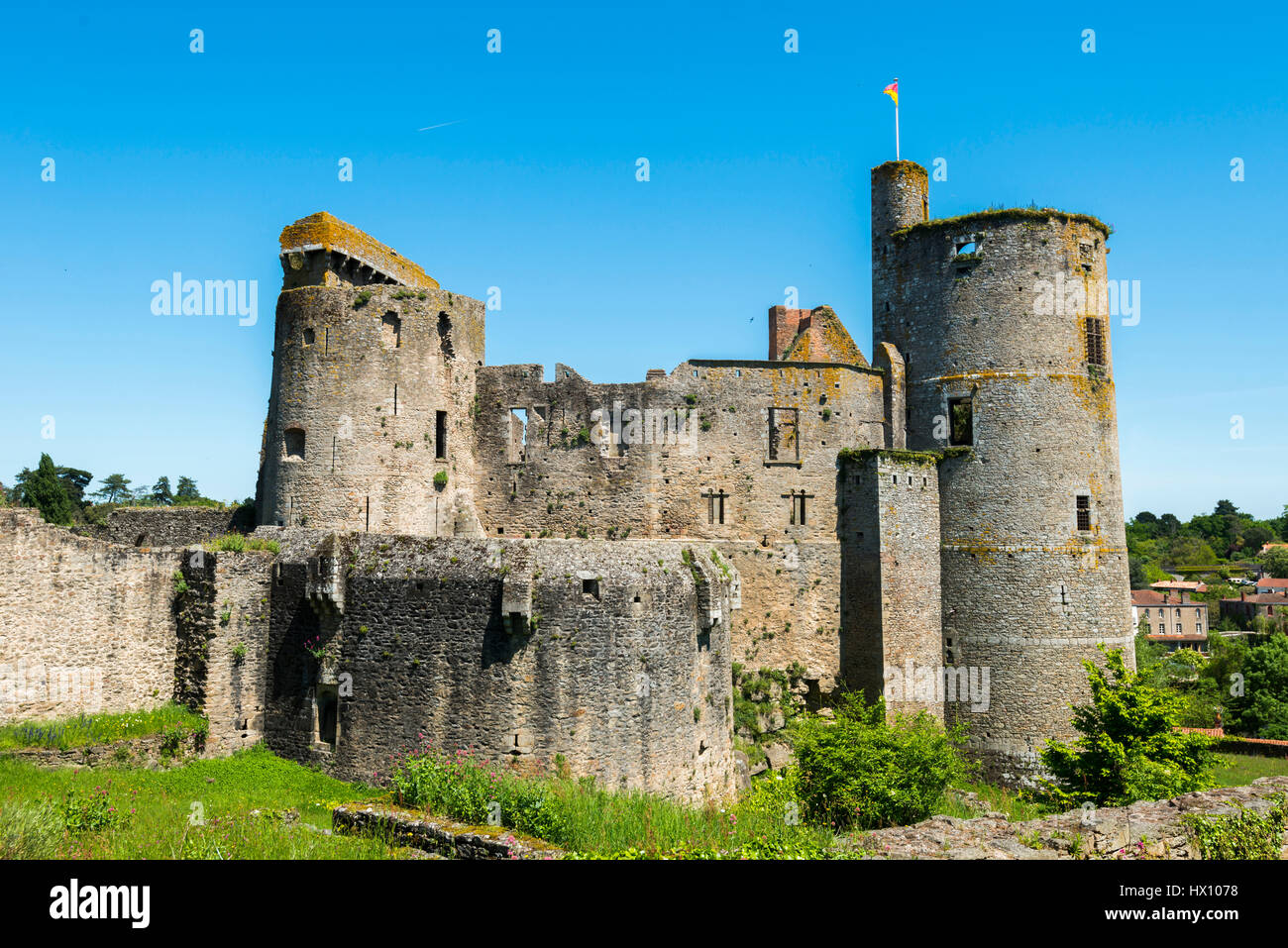 Clisson (north-western France): the castle Stock Photo - Alamy