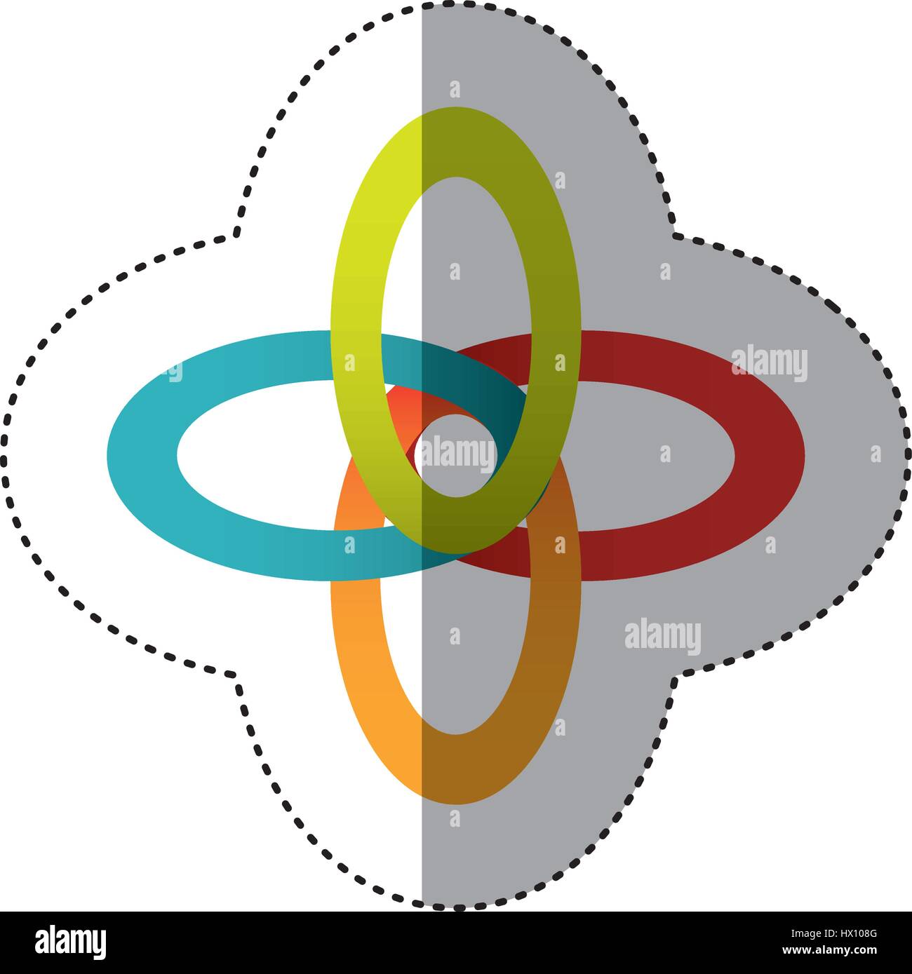 Round in cross section Stock Vector Images - Alamy