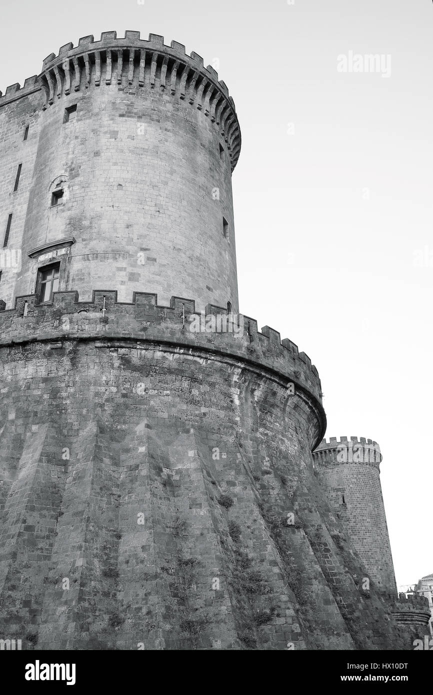 Maschio angioino castle in Naples, italy Stock Photo - Alamy