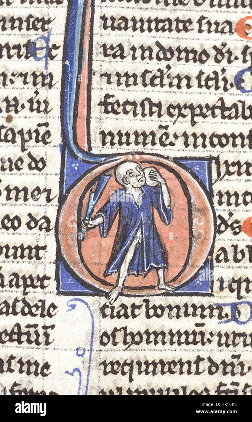 The Fécamp Bible, Folio 246v, illustrates a depiction of the fool from ...