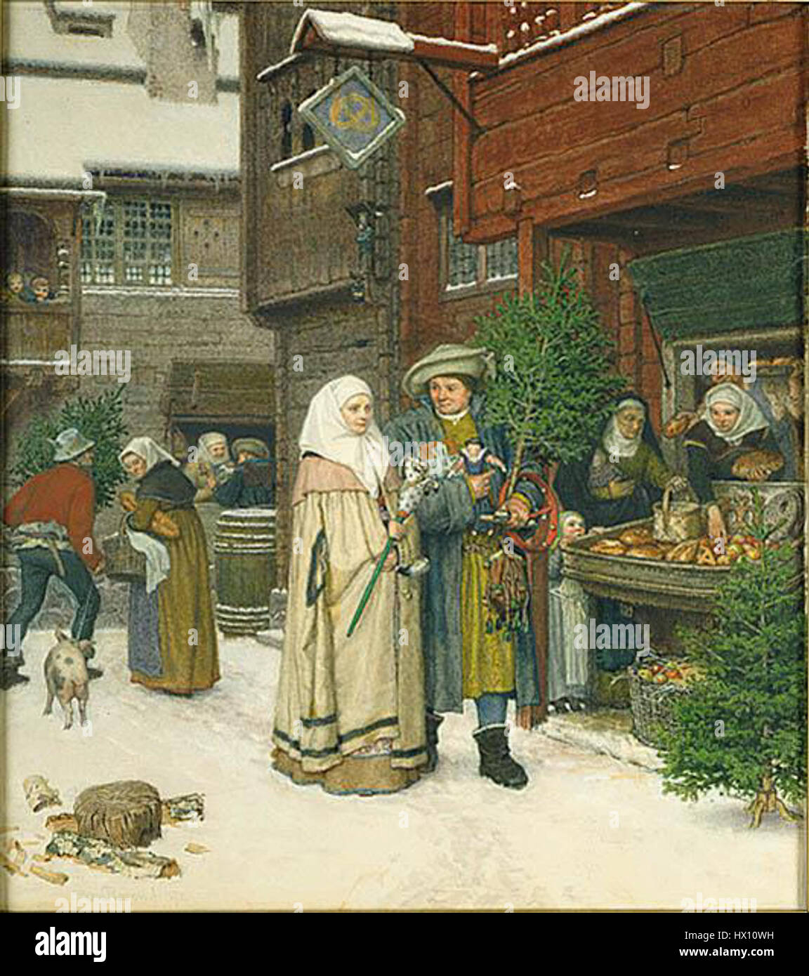 Georg von Rosen Julmarknad Stock Photo - Alamy