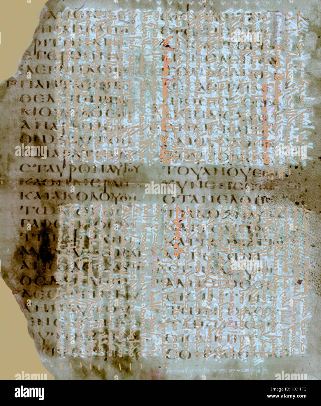 The Codex Nitriensis is an ancient manuscript that contains a portion ...