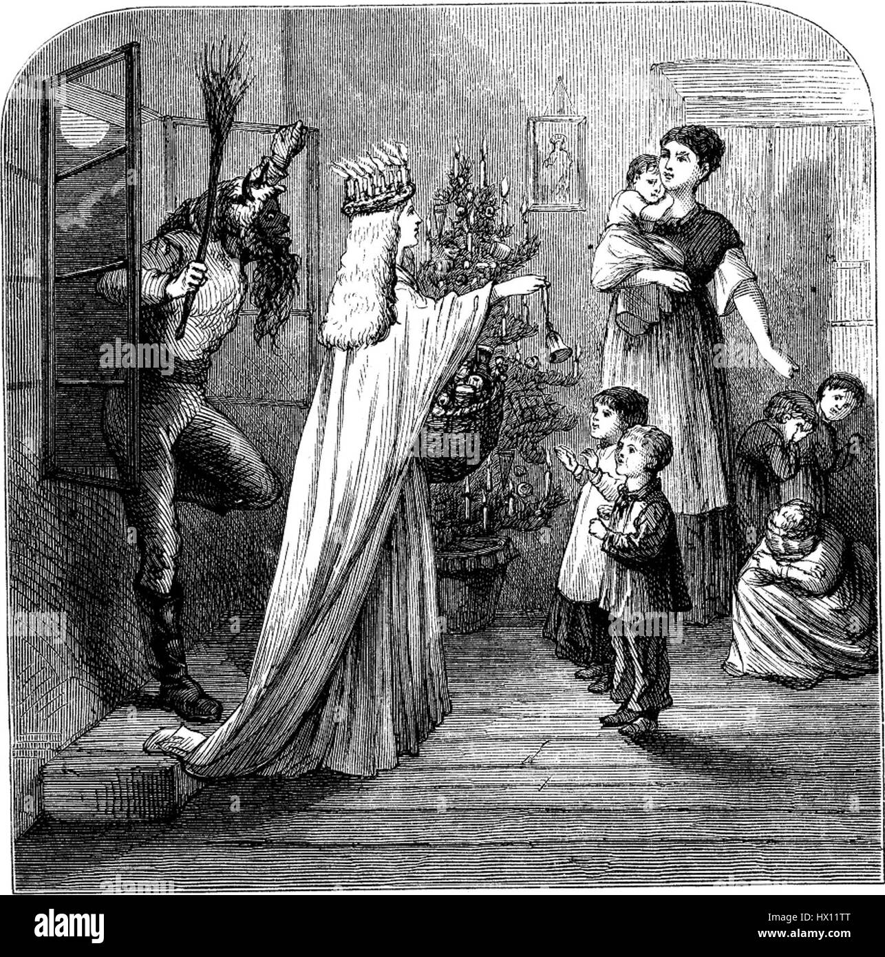 Christmas throughout Christendom The Christ child and Hans Trapp Stock ...