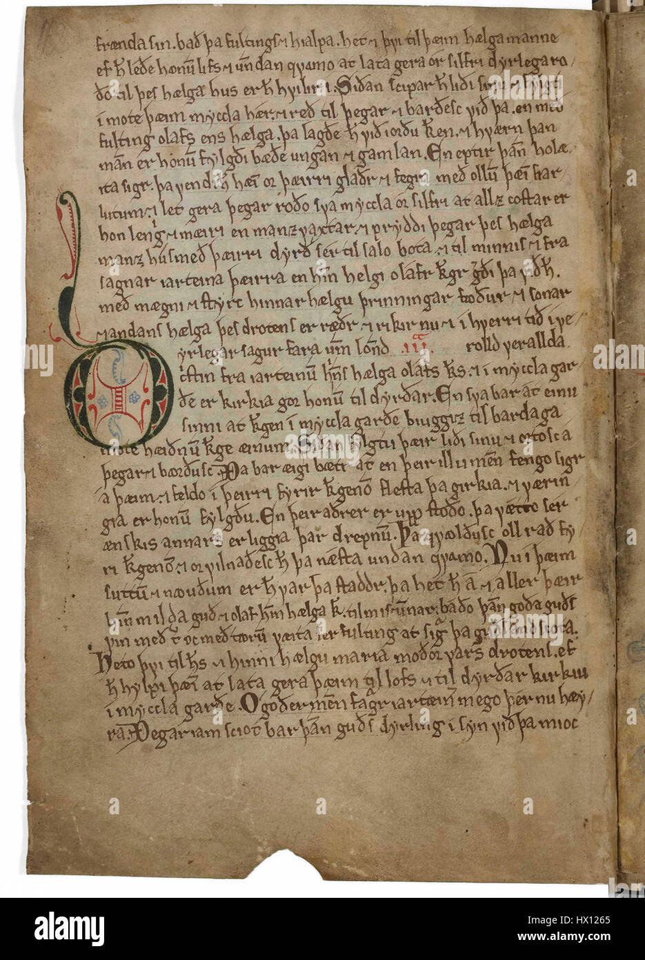 The Gammelnorsk homiliebok is an Old Norwegian homily book, a ...