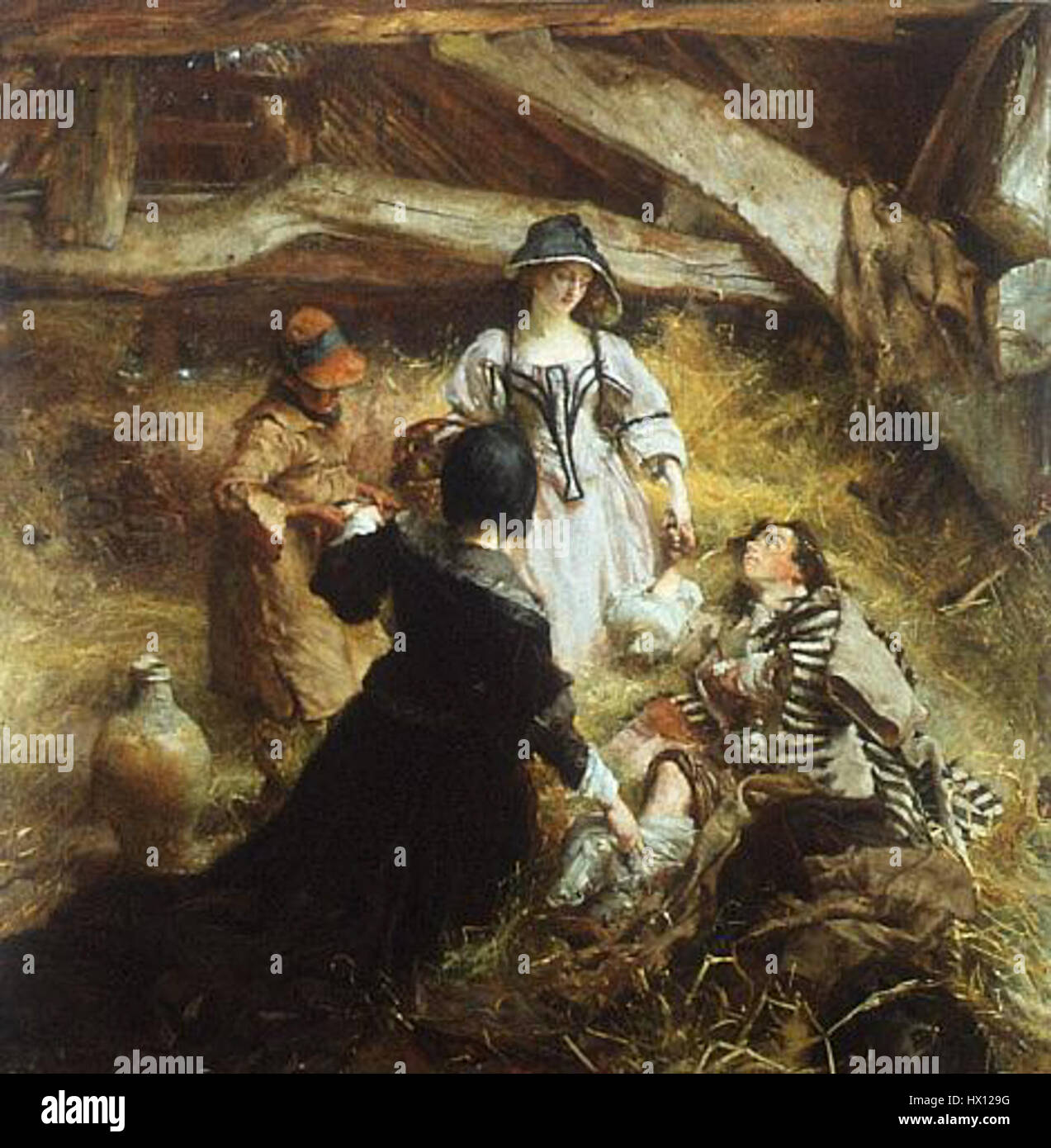'The Day of Sedgemoor' is a painting by British artist Edgar Bundy ...