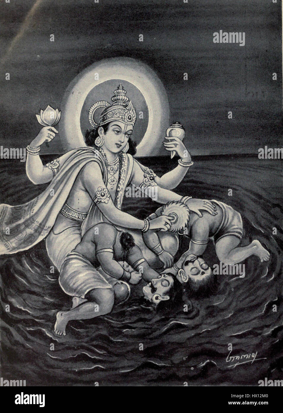 In Hindu mythology, Madhu and Kaitabha were demons defeated by the god ...