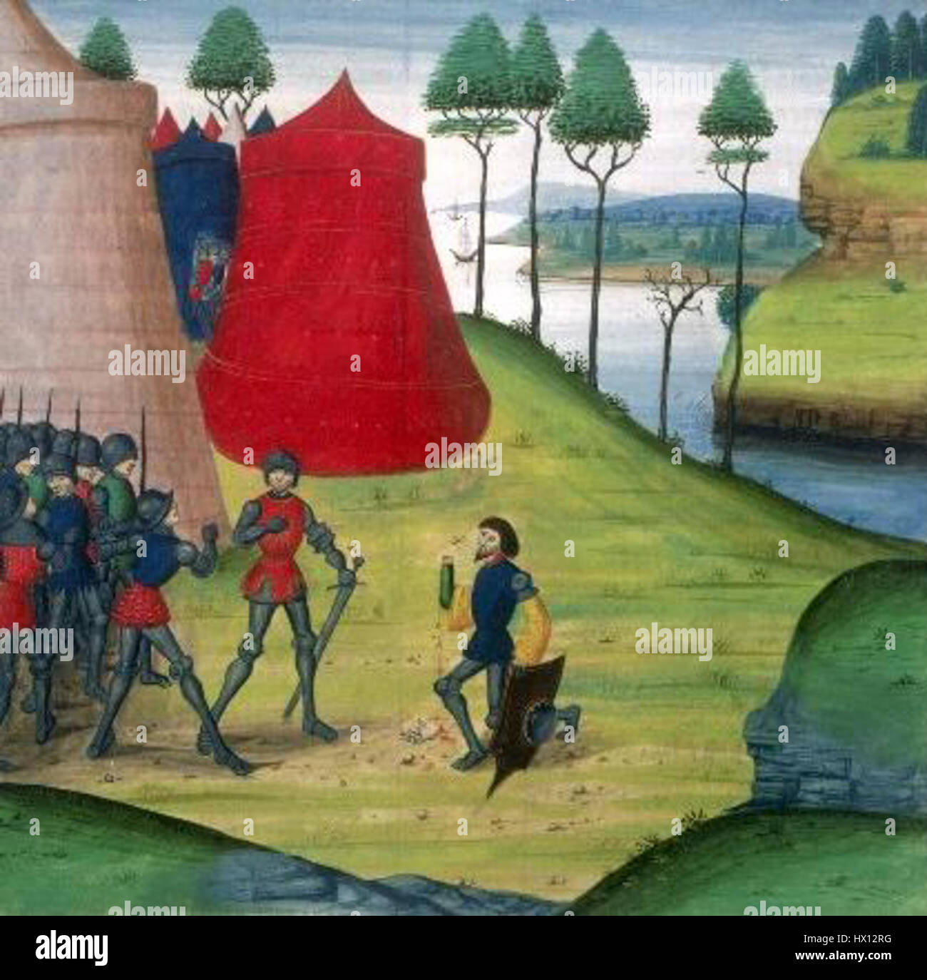 This drawing, titled 'Attentat contre Alexandre,' depicts an ...