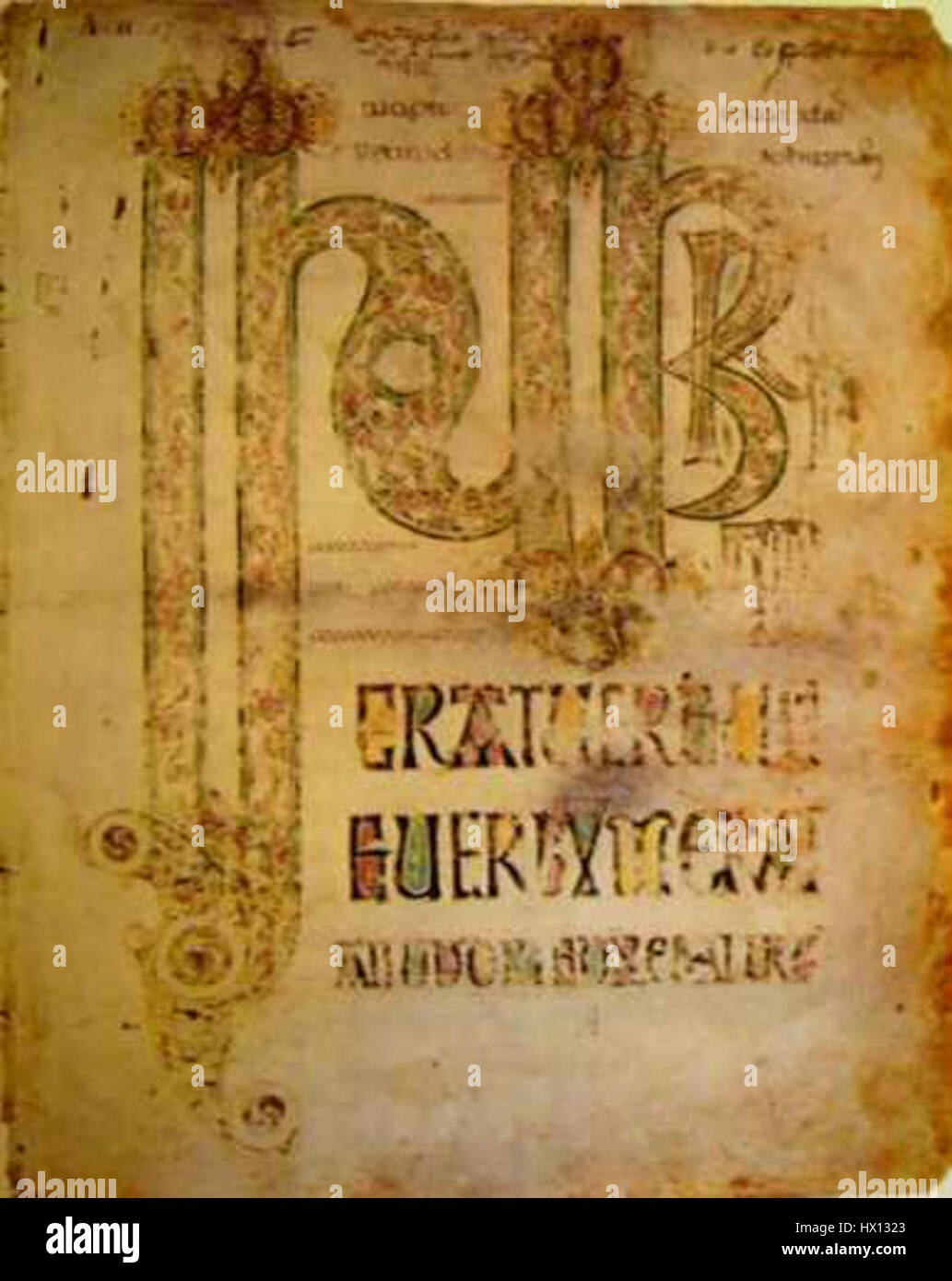 The Durham Gospels, a 7th-century manuscript, begins with the Gospel of ...