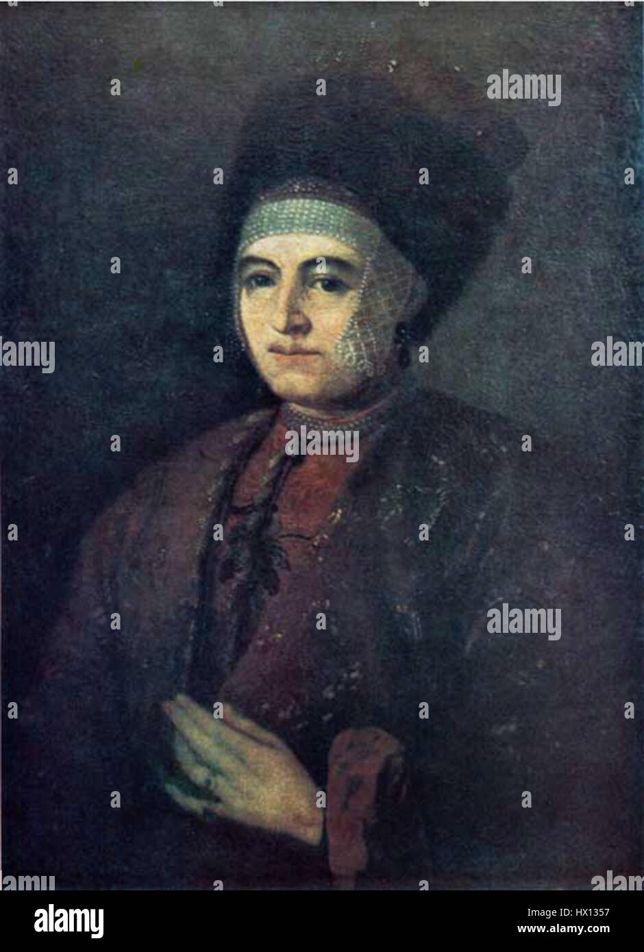 The 'Donskaja Kazachka' painting represents a Cossack woman from the ...