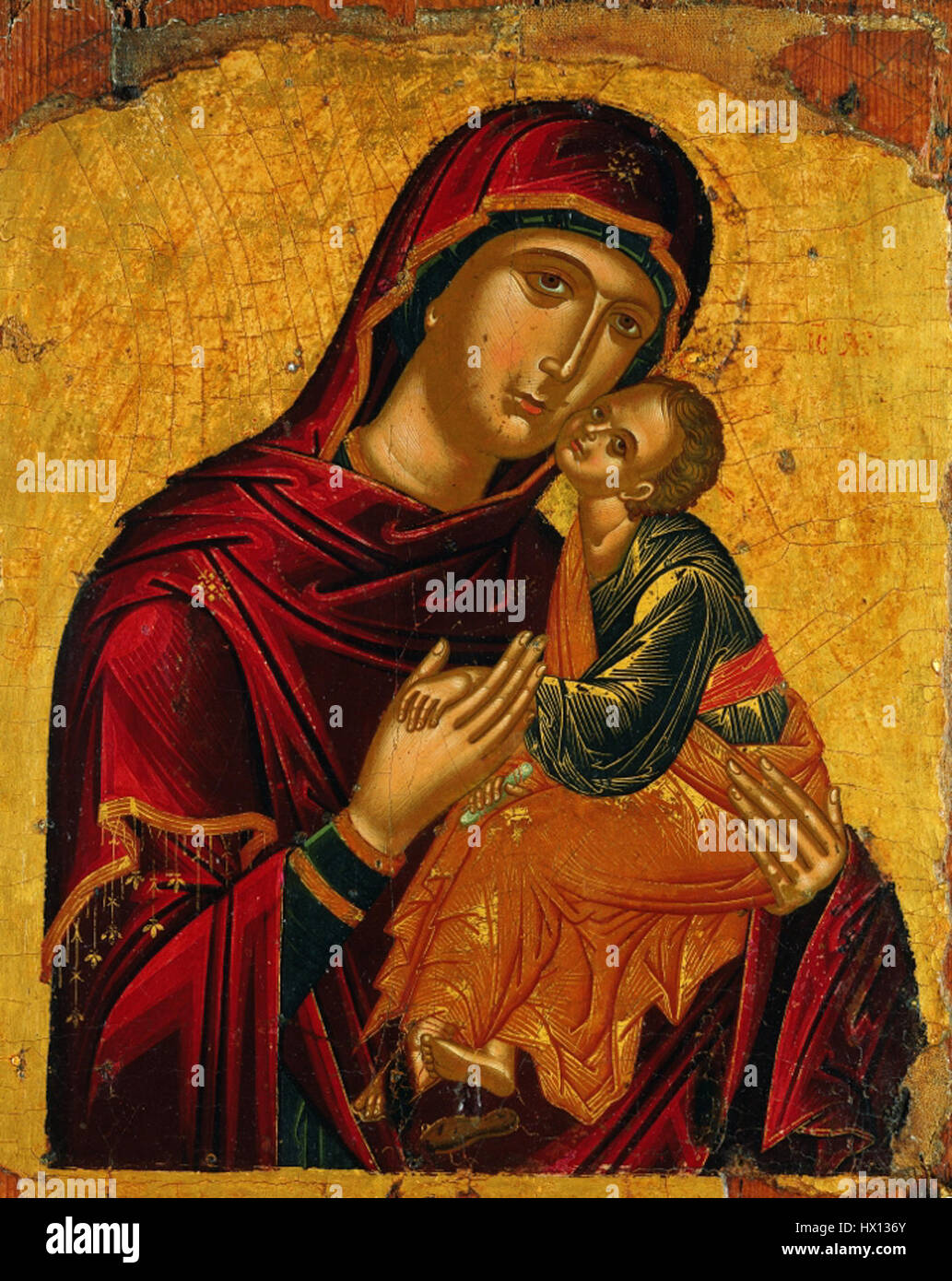 'Eleusa' by Andreas Ritzos's circle is an icon from the Byzantine ...