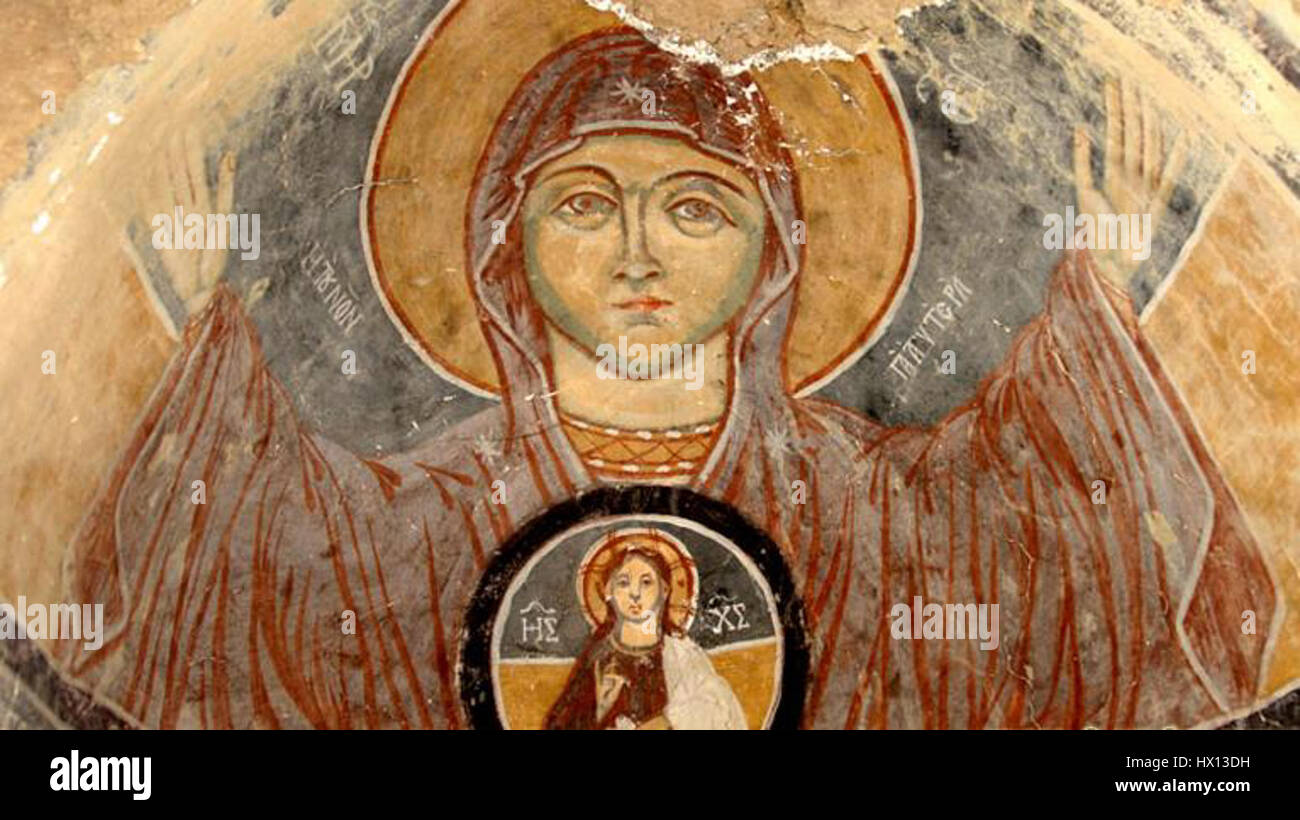 *Freska od Sv. Atanas vo Zovik* is a fresco of St. Athanasius from ...