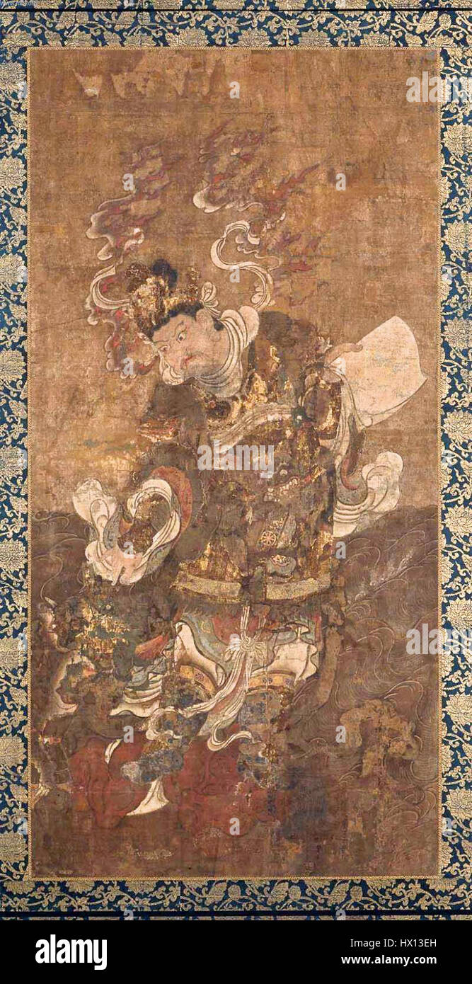 Chomyo Komokuten is a Japanese deity depicted in traditional art as a ...