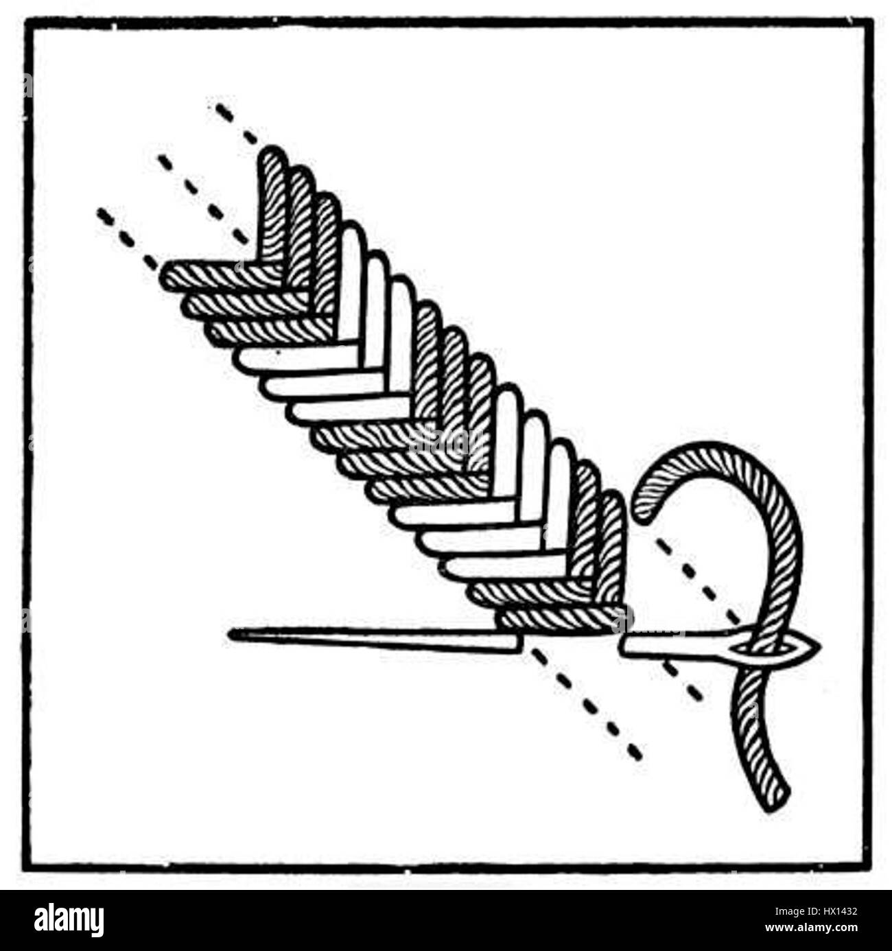 Fishbone stitch hi-res stock photography and images - Alamy