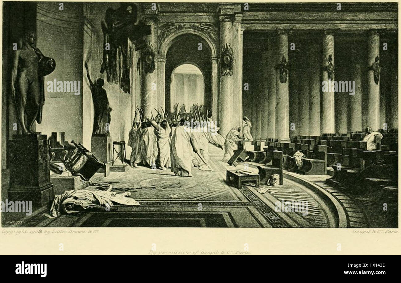 Caesar death painting hi-res stock photography and images - Alamy