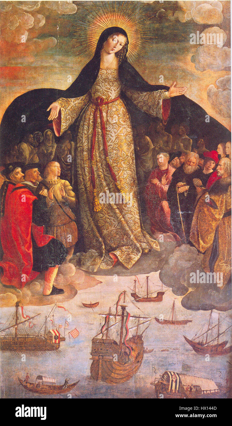 The 'Virgin of the Navigators' by Fernandez is an altarpiece that ...