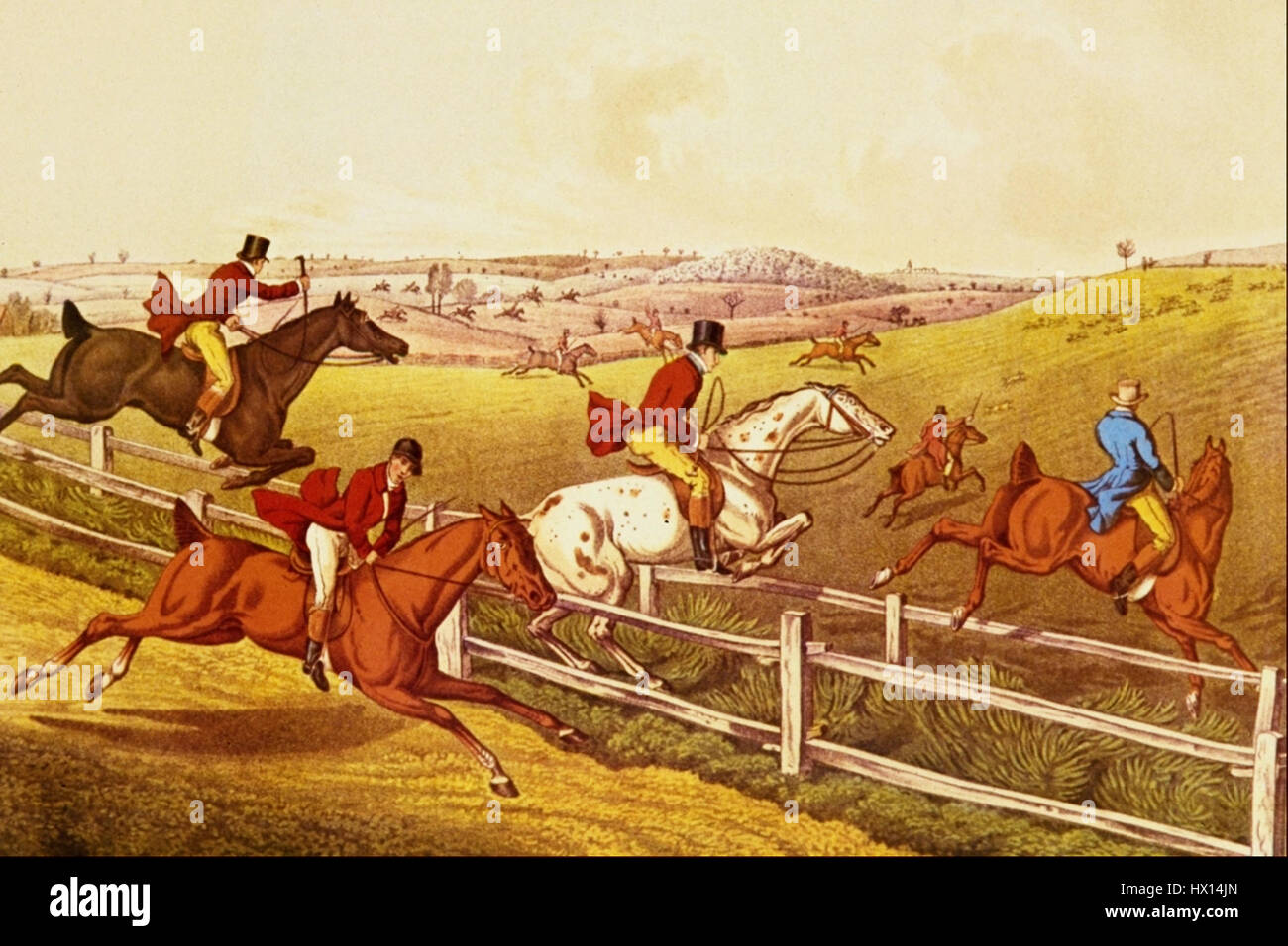 'Fox Hunting' by Henry Alken is a classic English sporting scene that ...