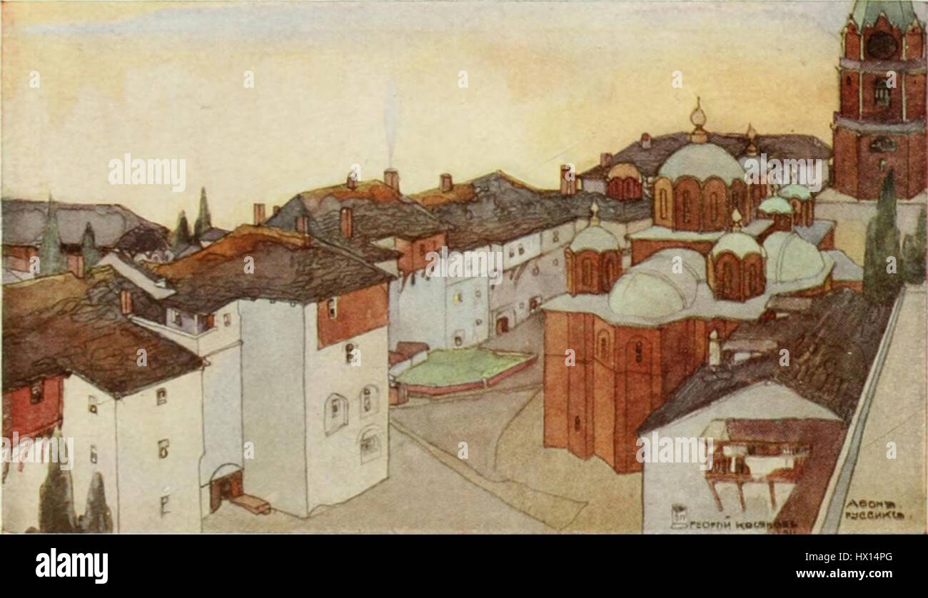 Georges Kossiakoff’s depiction of the Russian Convent of Russico ...