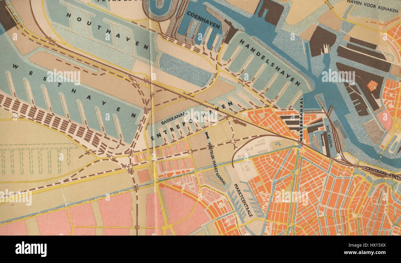 'Deel Kaart Havenplannen uit AUP Dec 1934' refers to a map showing ...