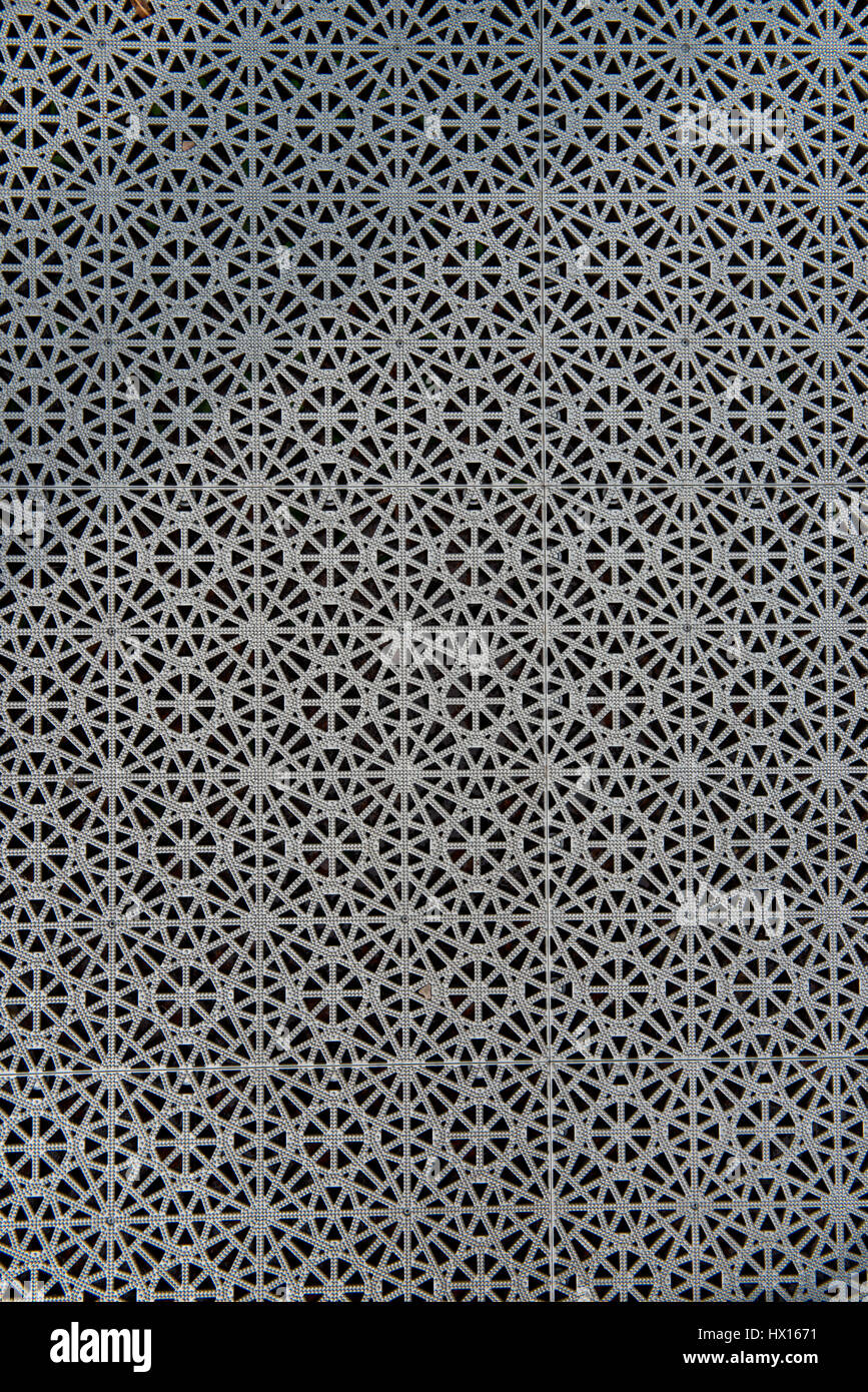 Plastic pavement decorated with geometrical shape Stock Photo - Alamy