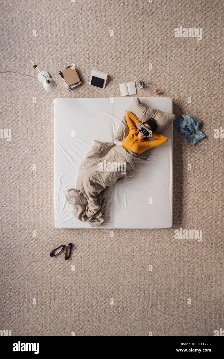 Sleeping birds eye view bed hi-res stock photography and images - Alamy