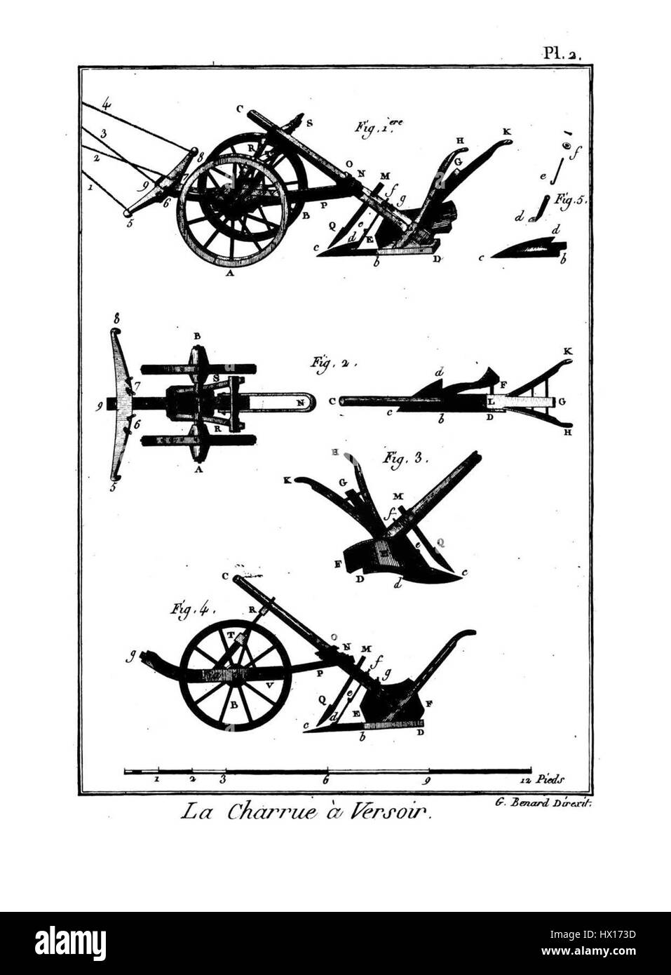 Illustrations of agricultural tools Black and White Stock Photos ...