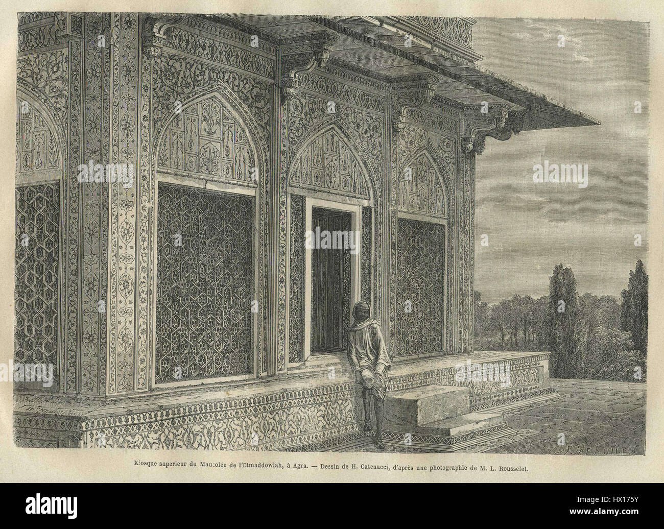 This engraving from 1872 showcases a detailed and intricate scene ...