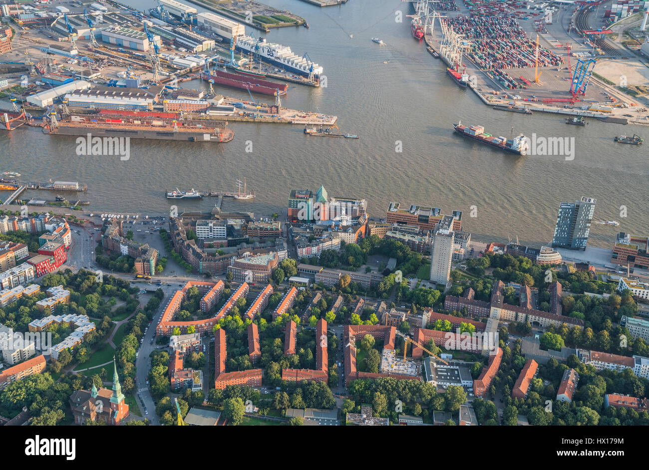 Germany, Hamburg, aerial view of Altona Stock Photo - Alamy