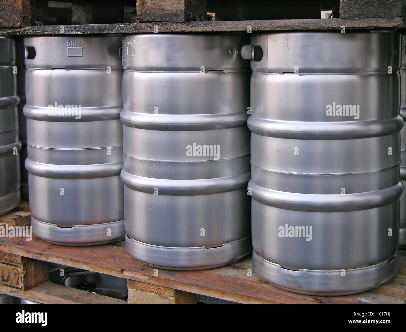 Aluminum beer barrels hi-res stock photography and images - Alamy