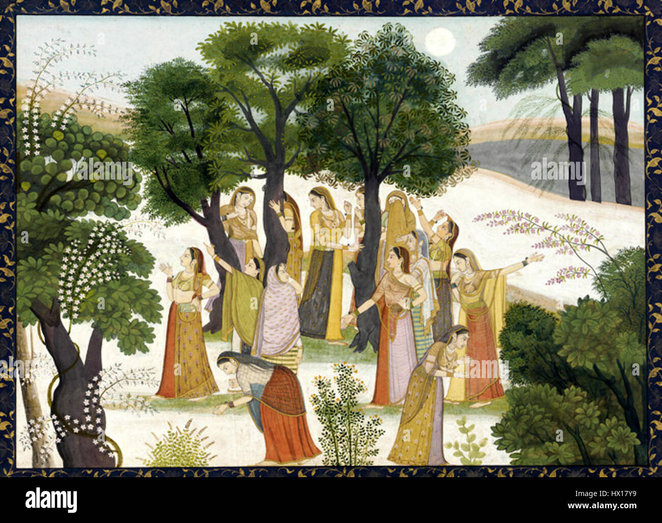 Gopis around krishna hi-res stock photography and images - Alamy