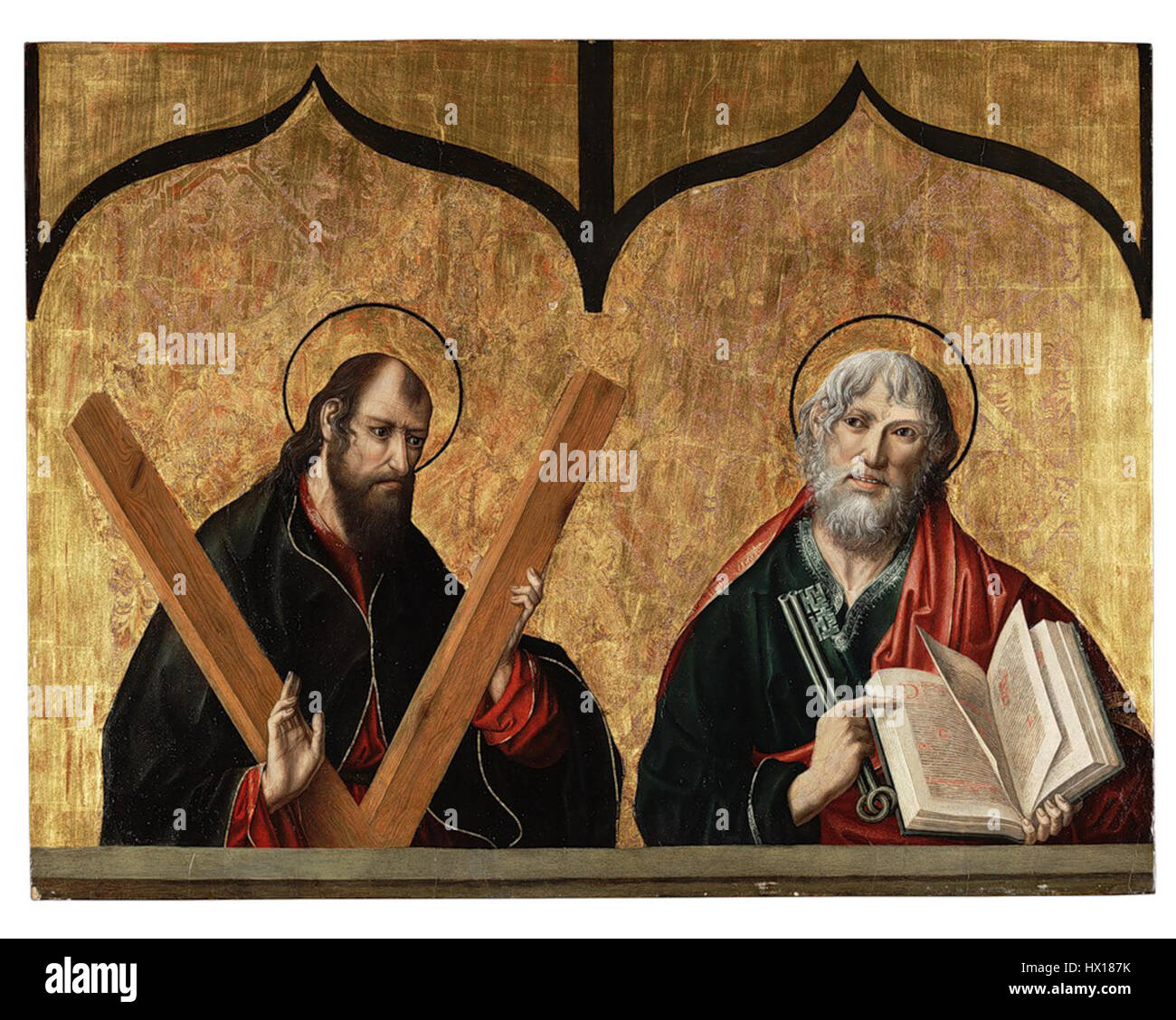 Fernando Gallego's 'San Andres y San Pedro' portrays religious figures ...